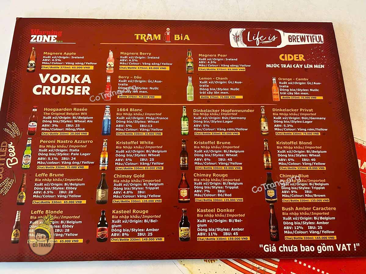 Trạm Bia Brewman Quảng Ngãi - Nơi thưởng thức tinh hoa các loại bia ...