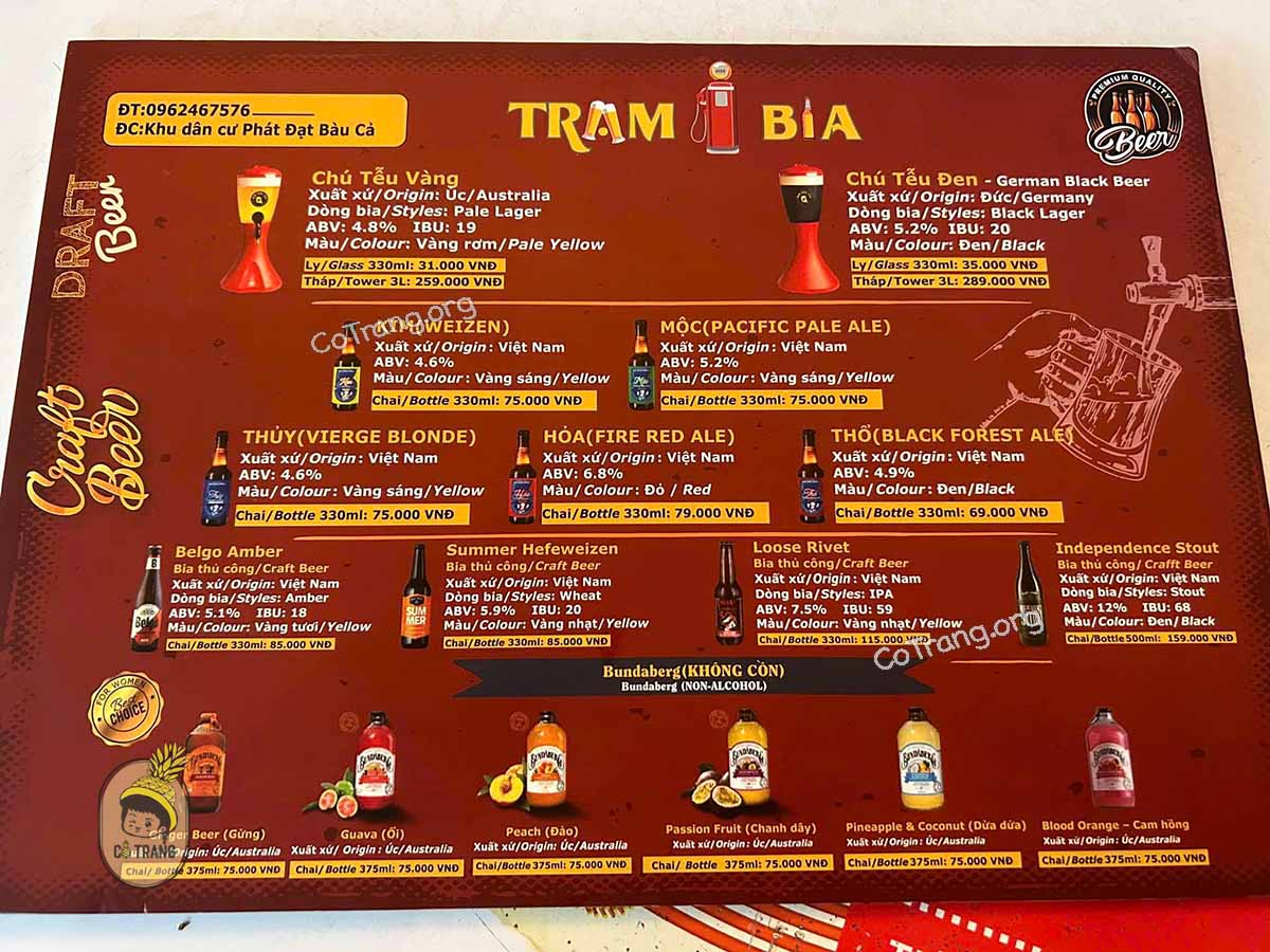 Trạm Bia Brewman Quảng Ngãi - Nơi thưởng thức tinh hoa các loại bia ...