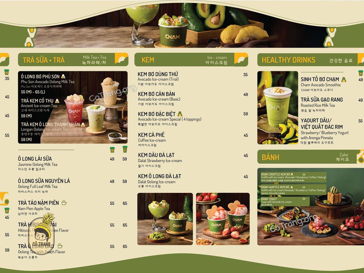 Trải Nghiệm Kem Bơ Siêu Ngon tại Chạm - Cafe & Kem Bơ Đà Lạt, Menu, Review