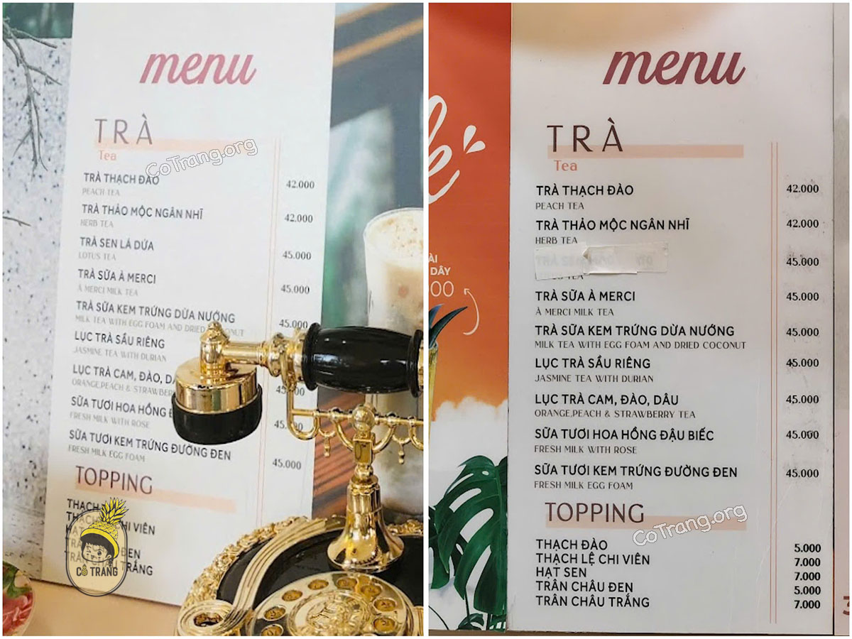 À Merci Coffee & Bakery - Tiệm Trà và Bánh Siêu Xinh, Checkin Đẹp, Menu, Review