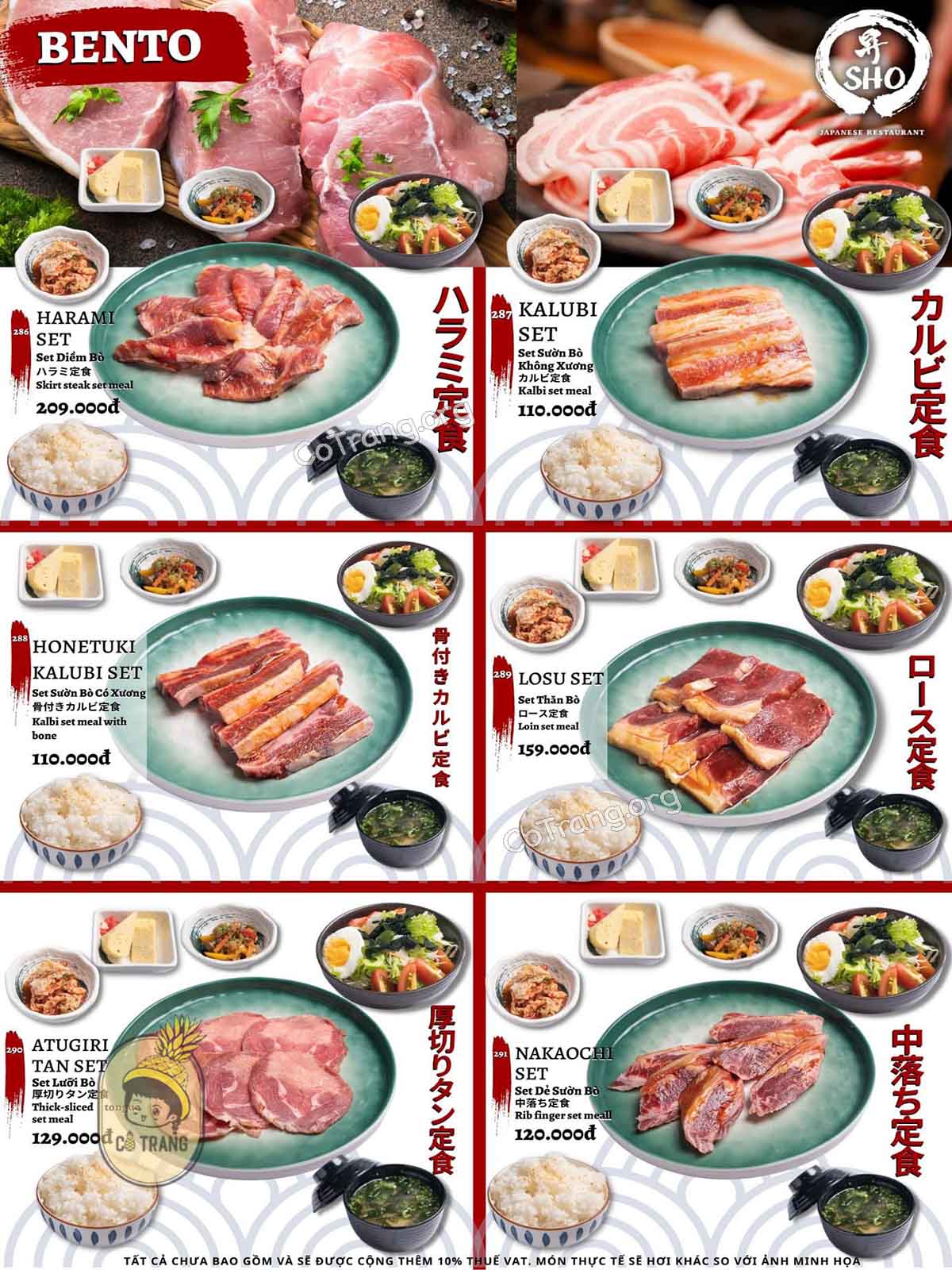 SHO Japanese Quy Nhơn - Nhà Hàng Nhật Siêu Ngon, Menu, Review